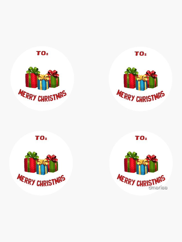 "Gift To: someone" Sticker for Sale by dmariaa | Redbubble