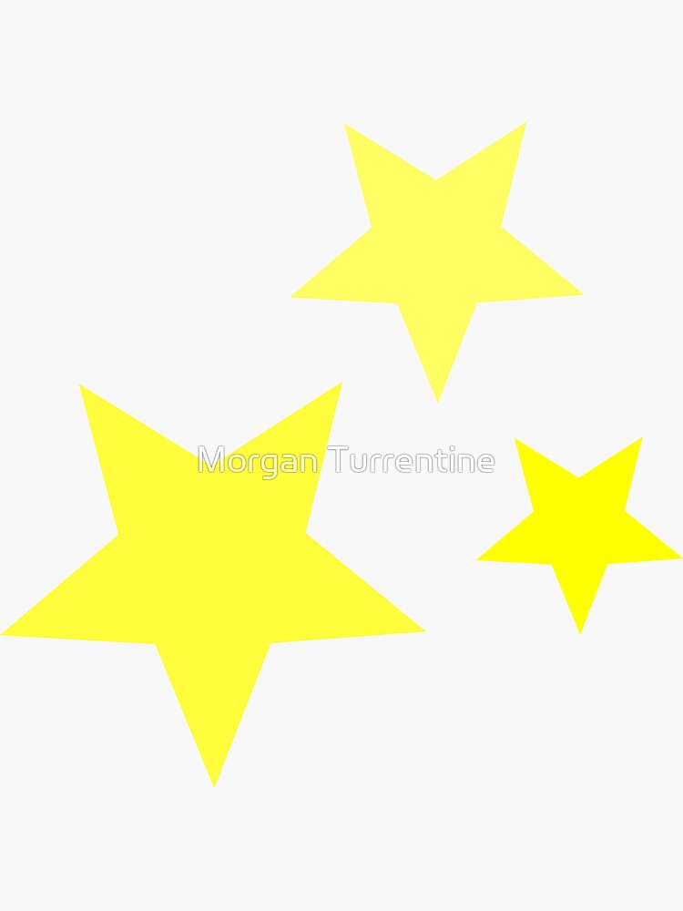 "Set of Yellow Stars " Sticker for Sale by MorganNicole021 | Redbubble