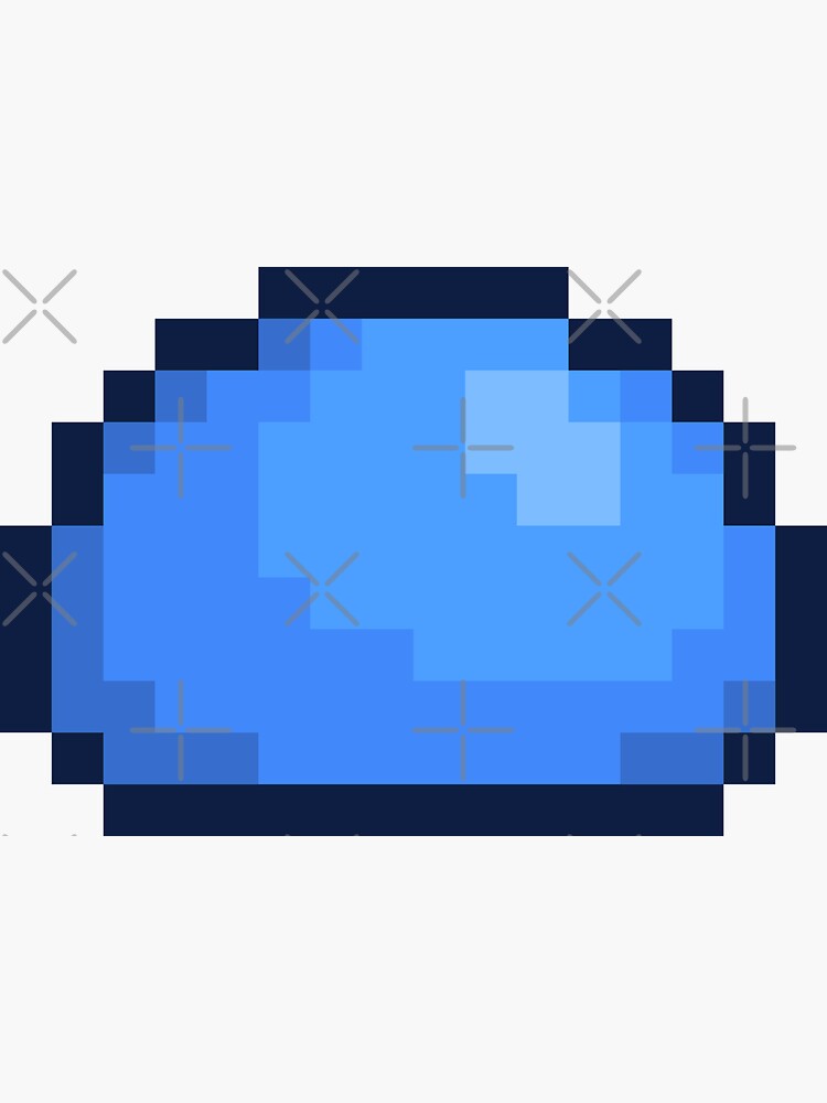 Terraria Blue Slime Sticker For Sale By Bonbonpup Redbubble