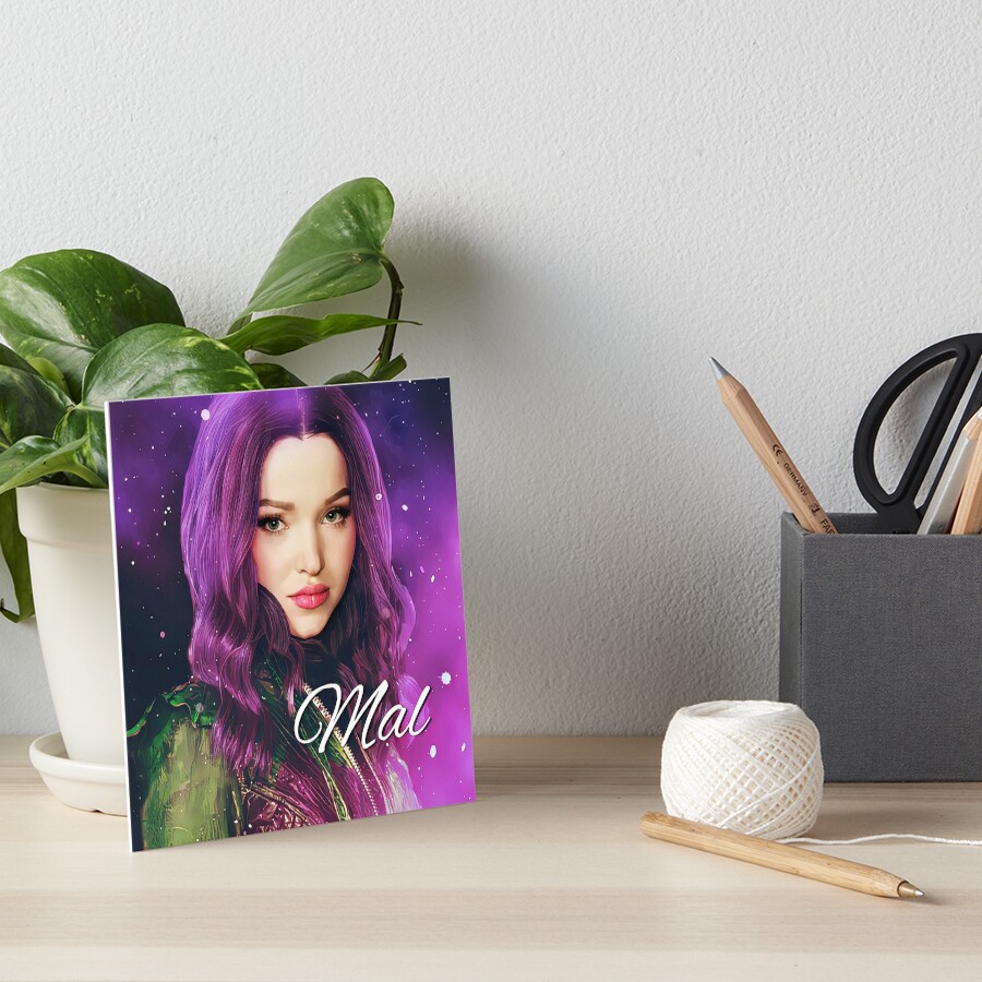 "Mal Purple Pink Princess - Descendants 3 " Art Board Print by Arte ...