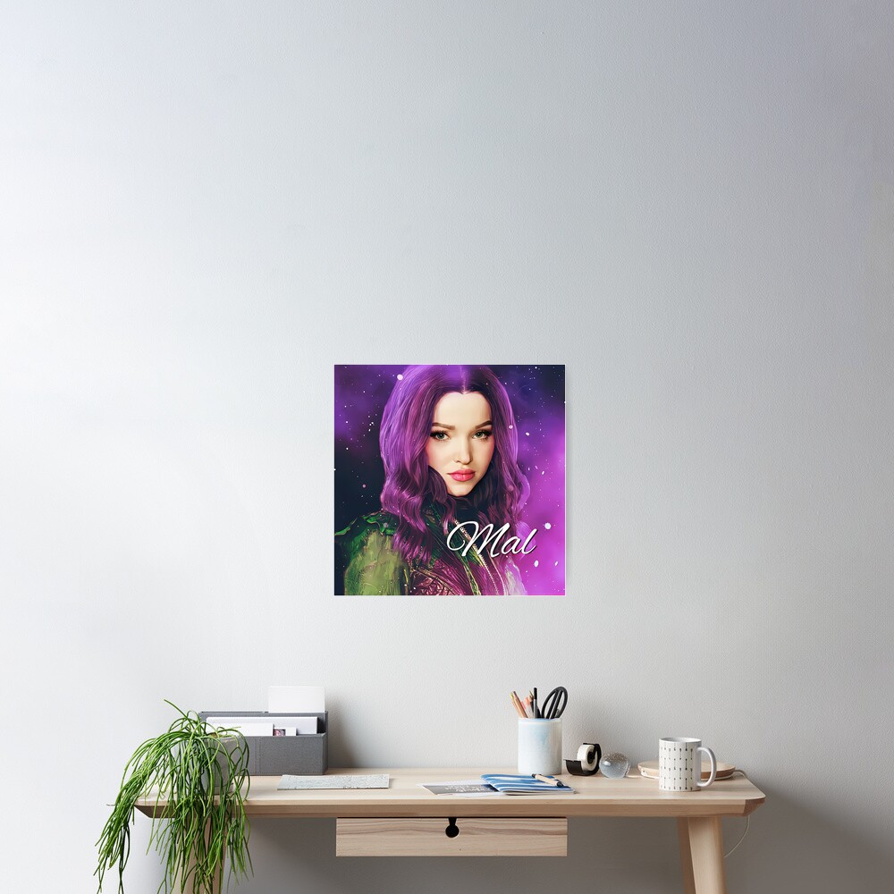 "Mal Purple Pink Princess - Descendants 3 " Poster for Sale by Arte ...