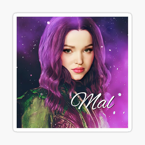 "Mal Purple Pink Princess - Descendants 3 " Sticker for Sale by Arte ...