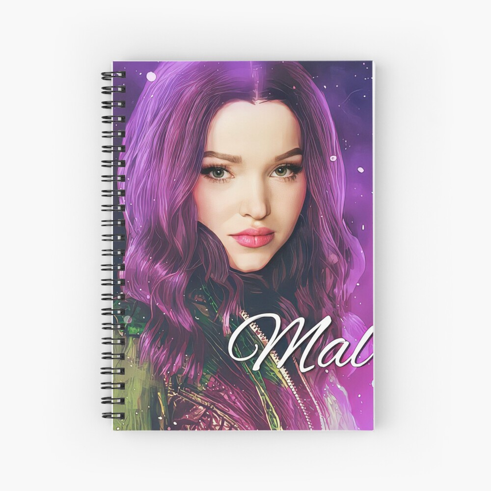 "Mal Purple Pink Princess - Descendants 3 " Spiral Notebook for Sale by ...