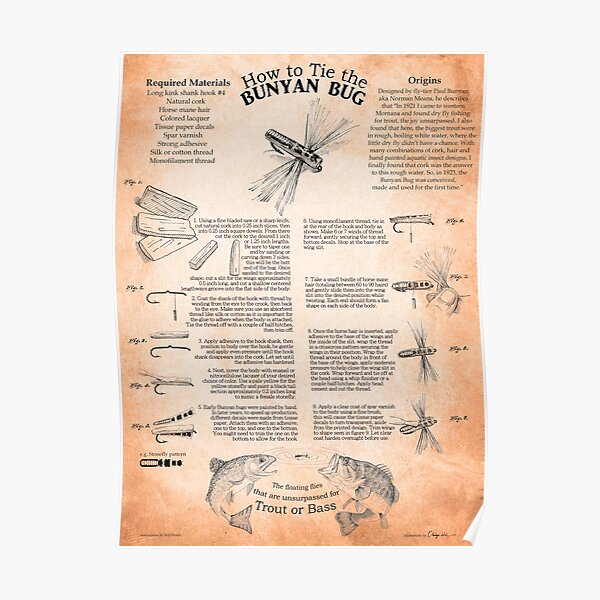 "How to Tie the Bunyan Bug (fly from a River Runs Though it) " Poster ...