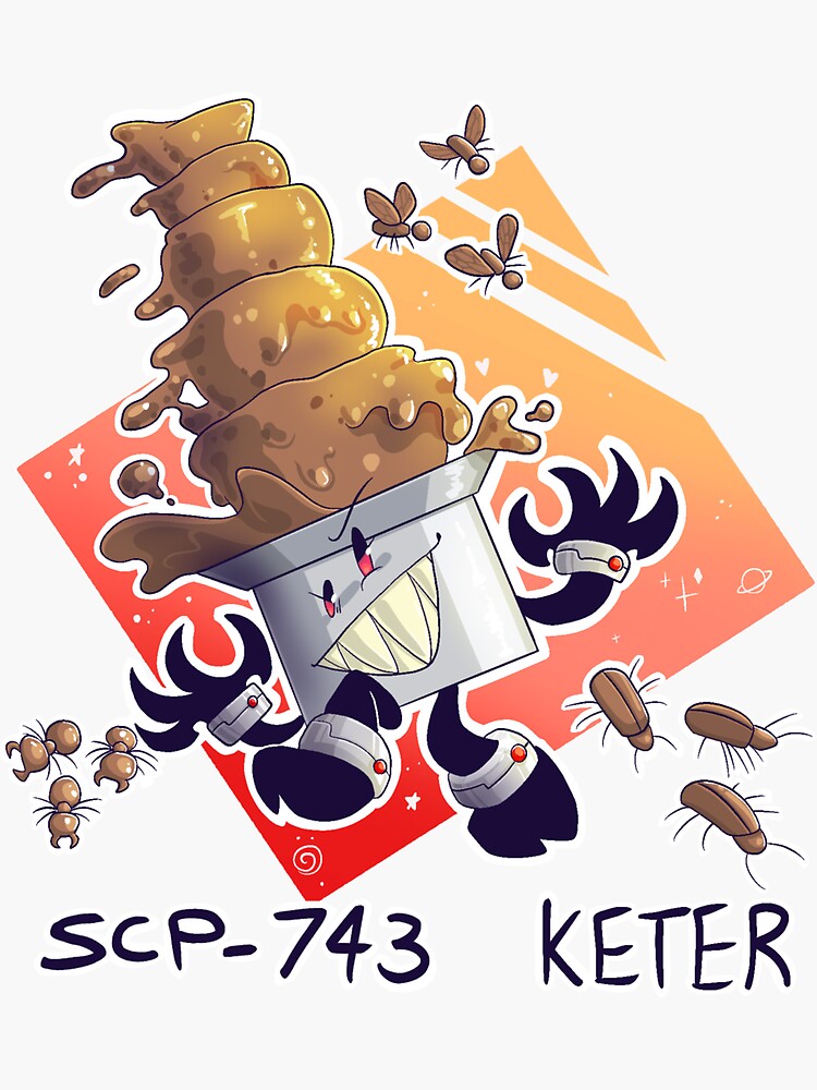 "SCP-743 " Sticker for Sale by CiderAmese | Redbubble