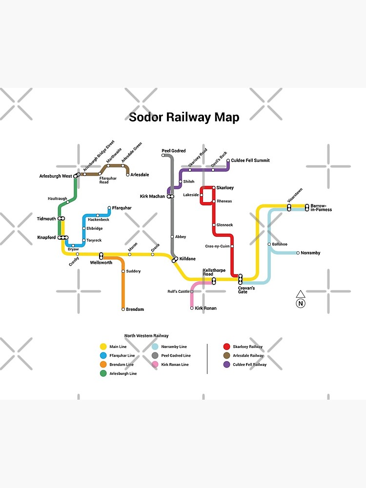 "Sodor Railway Map - TTC Style, Light" Travel Coffee Mug for Sale by ...