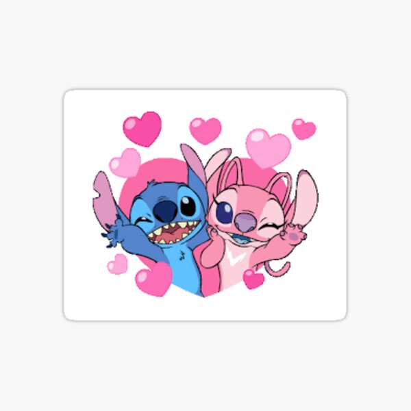 "stitch and his boo!!!" Sticker for Sale by Queenlove19 | Redbubble