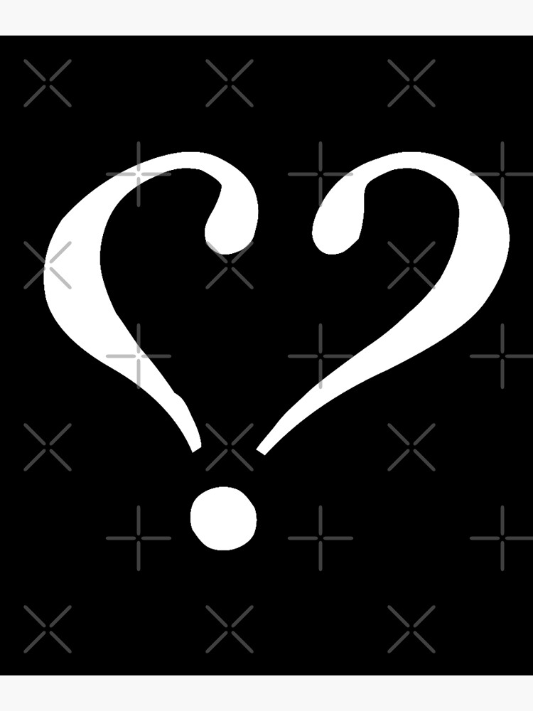 "Point d'amour - Love Point (White) Punctuation Mark" Poster by charqui ...