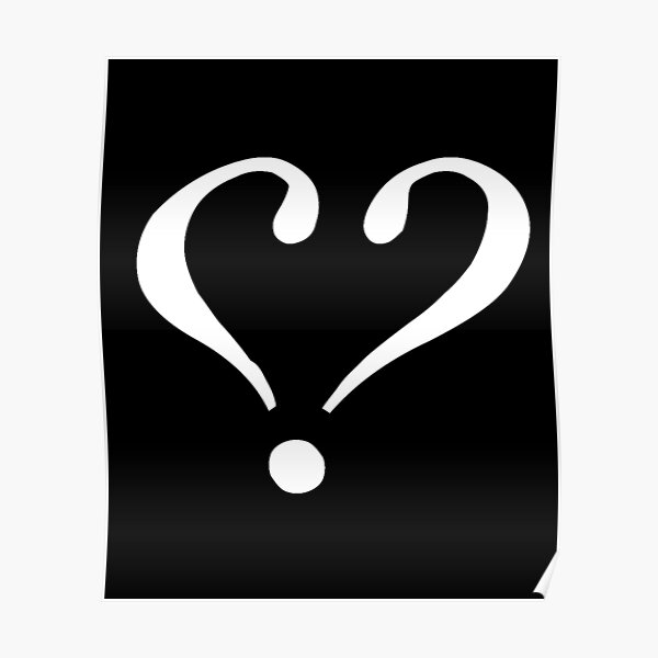 "Point d'amour - Love Point (White) Punctuation Mark" Poster by charqui ...