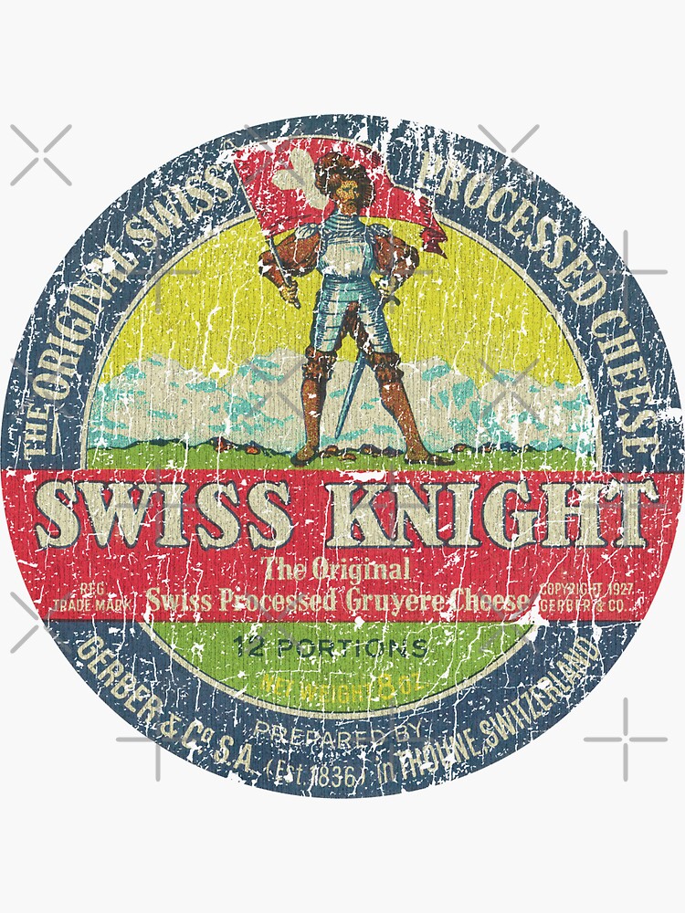 "Swiss Knight Gruyere 1927" Sticker for Sale by AstroZombie6669 | Redbubble
