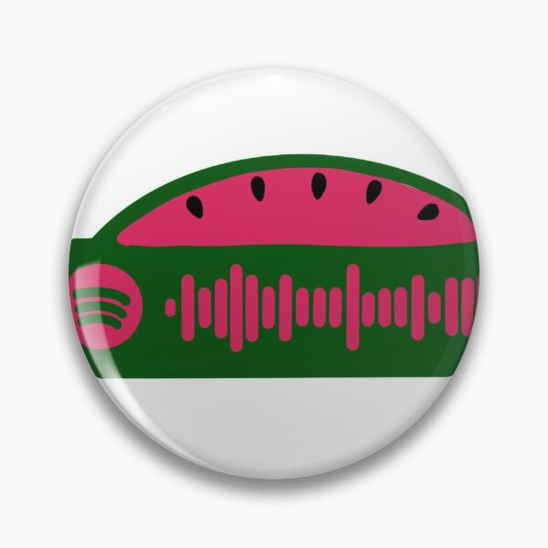 Watermelon Sugar Harry Styles Spotify Code Pins and Buttons | Redbubble