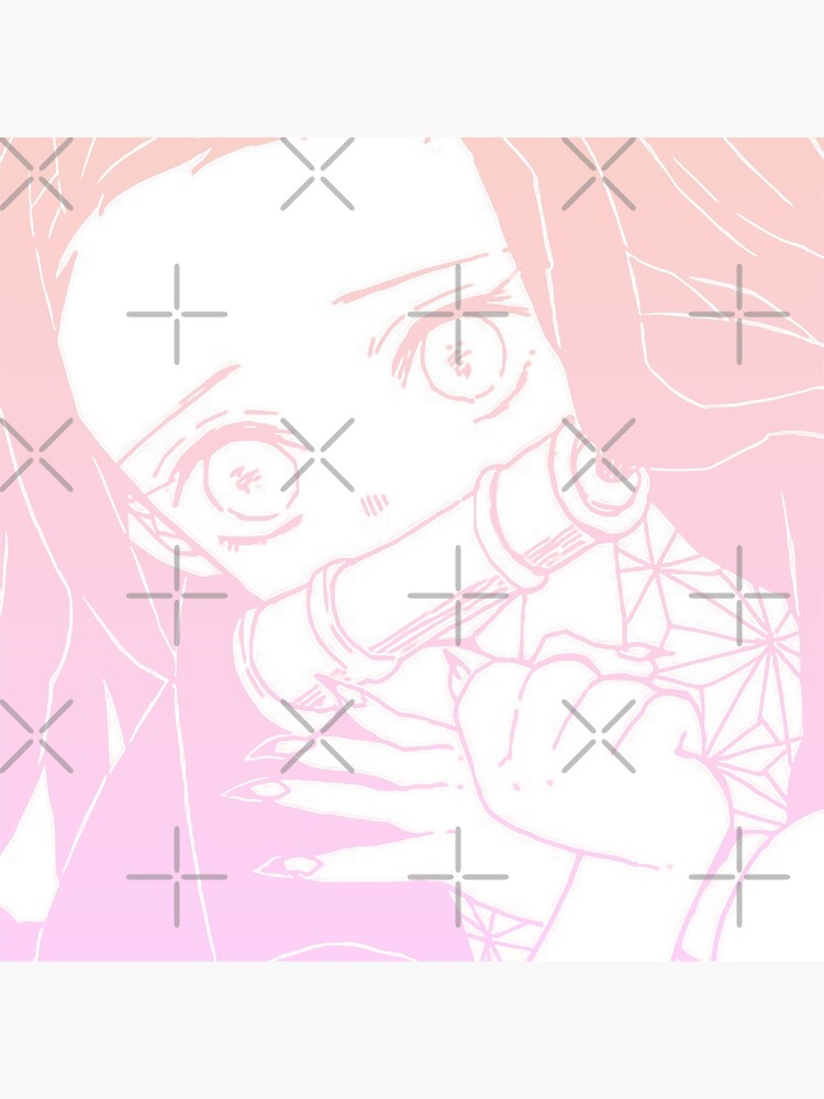 "Nezuko - Pink Pastel" Poster by Se7enVices | Redbubble