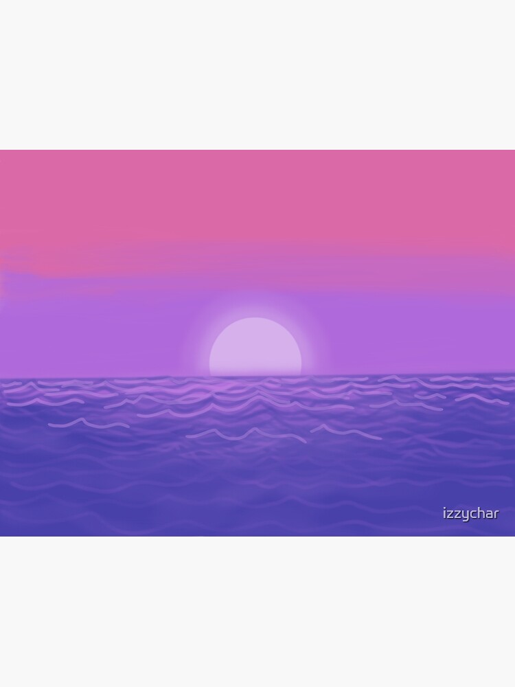 "Bi Pride Sunset Landscape" Poster for Sale by izzychar | Redbubble