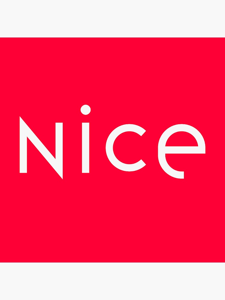 "Nice brand logo" Sticker for Sale by NiceMerchShop | Redbubble