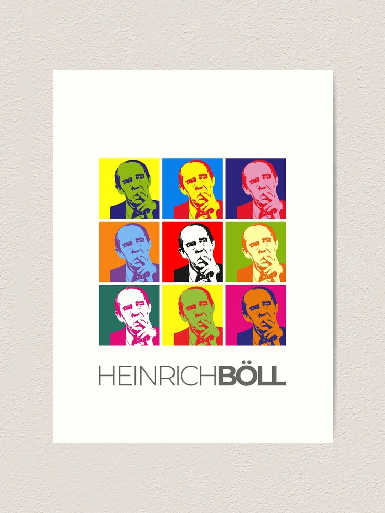" Heinrich Böll pop-art portrait poster" Art Print for Sale by ...