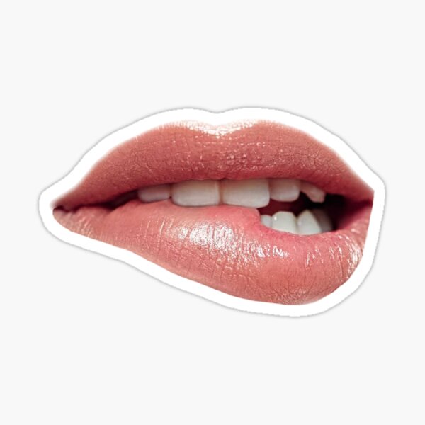 "Aesthetic Lips" Sticker for Sale by carolinanolan | Redbubble