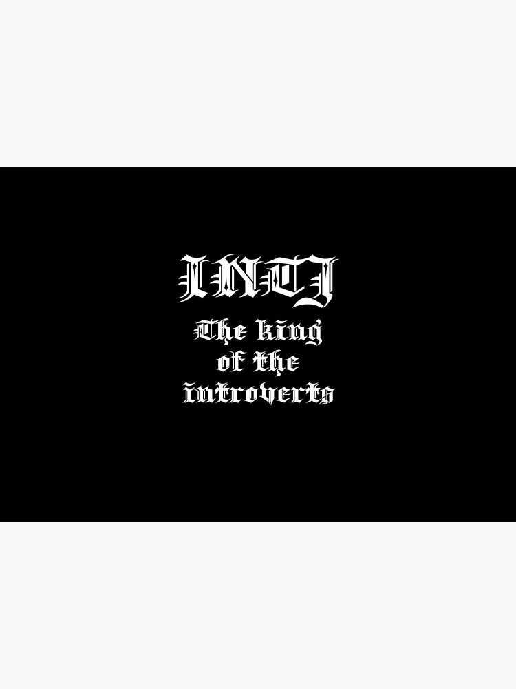 "INTJ -King of Introverts T-Shirt | INTJ Mask | Myers Briggs | Typology ...