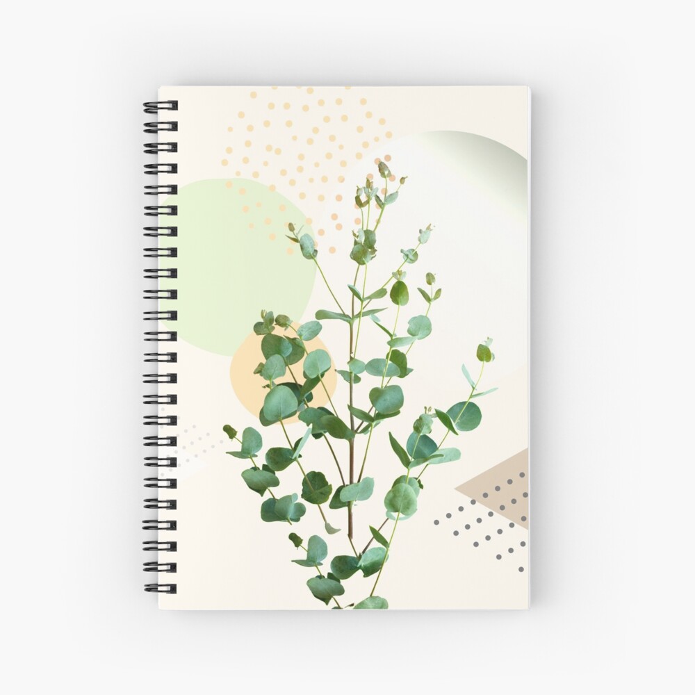 "Eucalyptus Branch Abstract Tropical Boho Minimalist Art with warm ...