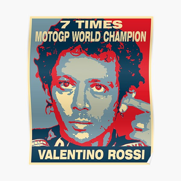 "Valentino Rossi" Poster for Sale by AgileFega | Redbubble