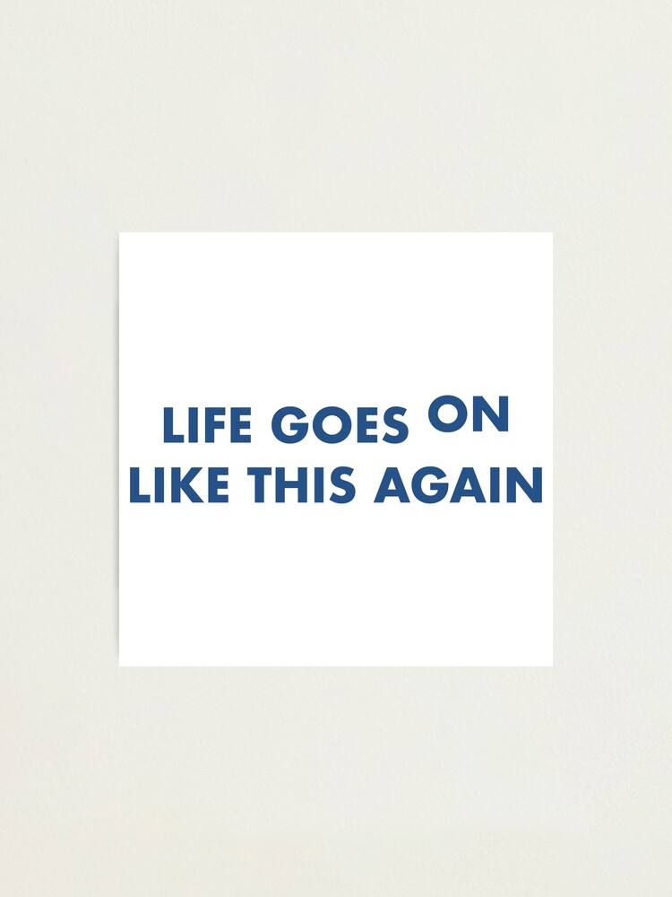 Bts Life Goes On Like This Again Photographic Print By Morcawork