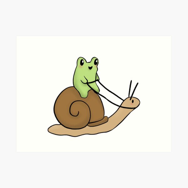 "Gemini Snail Frog " Art Print by abbiekye | Redbubble