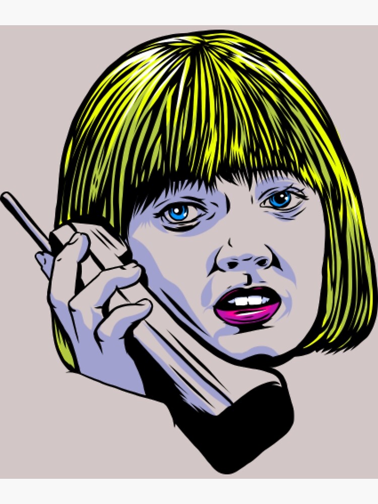 "Drew Barrymore Scream" Poster by IsoioraEusida | Redbubble