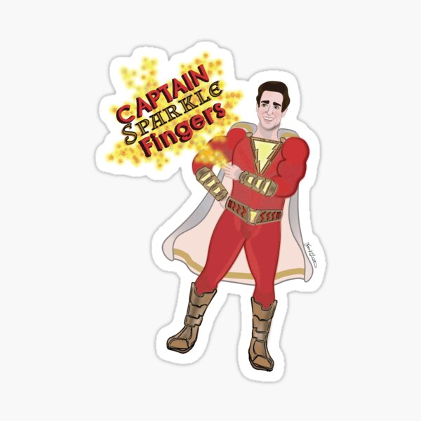 "Call Him Captain Sparkle Fingers" Sticker by Frannotated | Redbubble