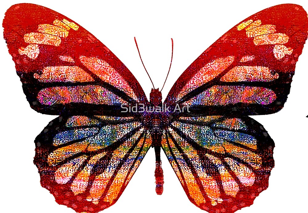 "Butterfly Abstract Psychedelic" by Sid3walk Art | Redbubble
