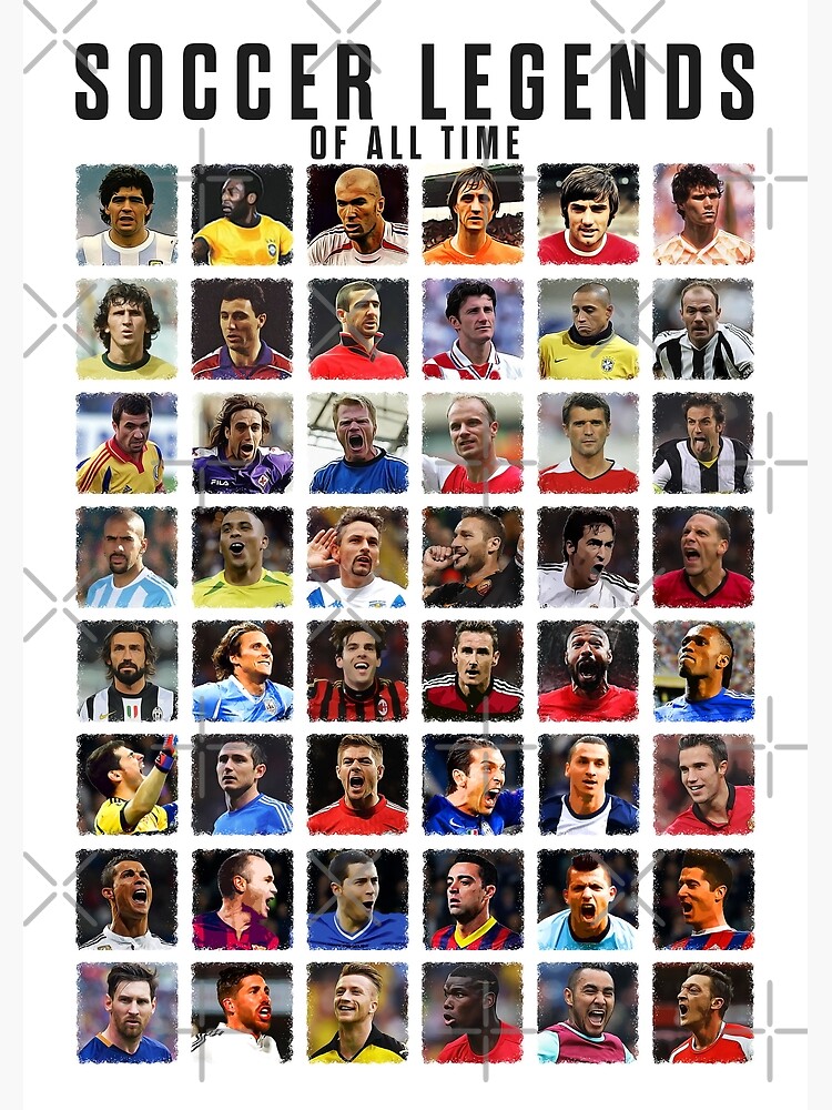 "Soccer Legends" Poster by Yurdabak | Redbubble