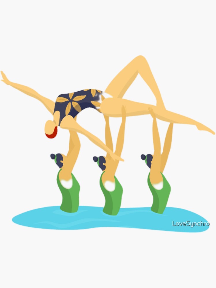 "Synchronized Swimming Team. - Artistic Swimming" Sticker for Sale by ...