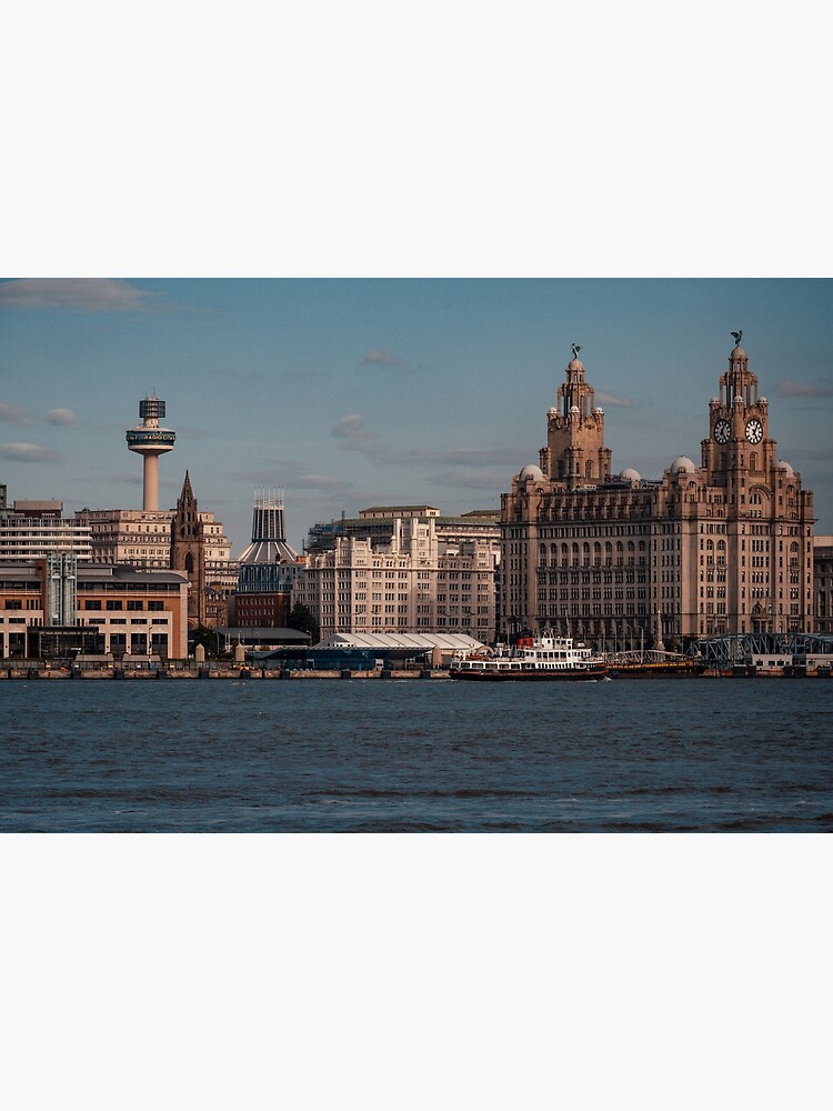 "Liverpool Ferry and Waterfront" Poster for Sale by RyanWarburton ...