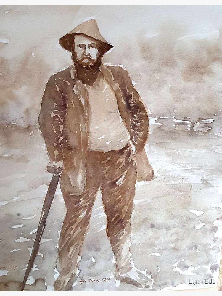 "Claude Monet artist painting art watercolour portrait by Lynn Ede ...