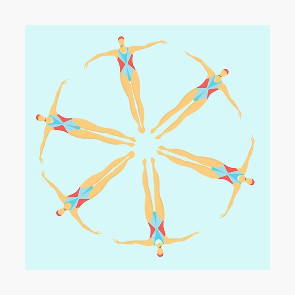 "Synchronized Swimming. Artistic swimmers in a synchro team ...
