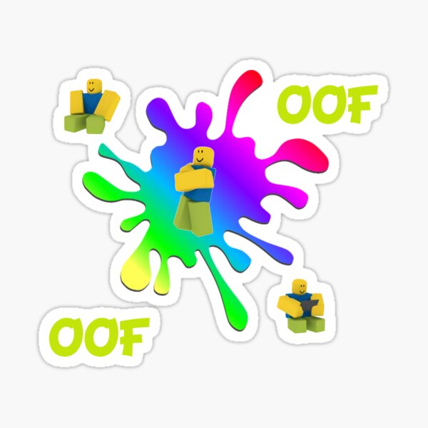 "OOF Roblox Oof! Gaming" Sticker by Nice-Tees | Redbubble