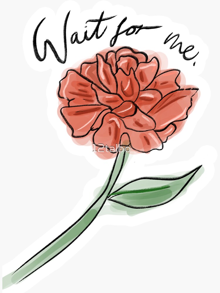 "Hadestown Inspired fanart - Rose Wait for Me" Sticker by 12talbo ...
