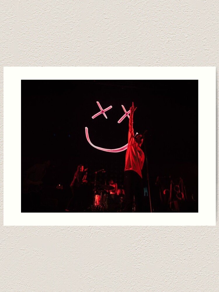 "Louis Tomlinson Concert Smiley Face" Art Print by addiesunflower ...
