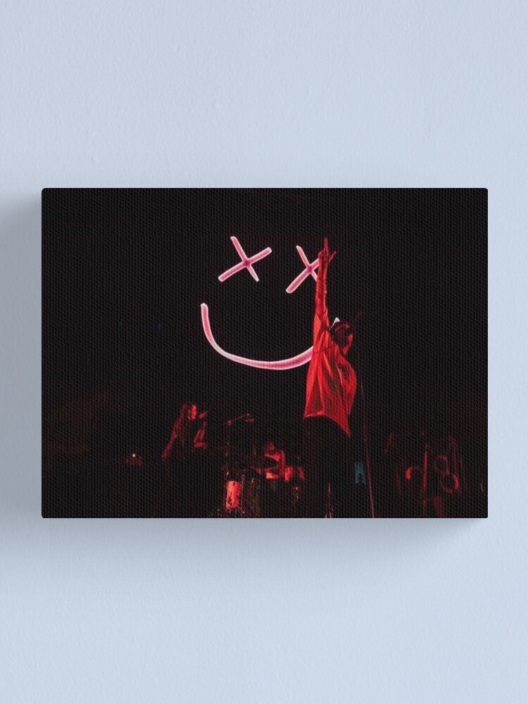 "Louis Tomlinson Concert Smiley Face" Canvas Print by addiesunflower ...