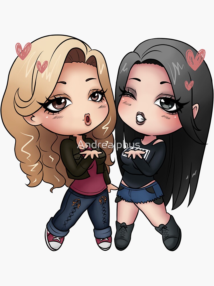 "Chibi Bree & Sasha from Love & Sex" Sticker for Sale by Andrealphus ...