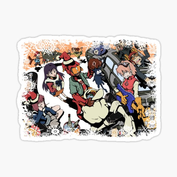 "FLCL Christmas" Sticker by sa1x | Redbubble