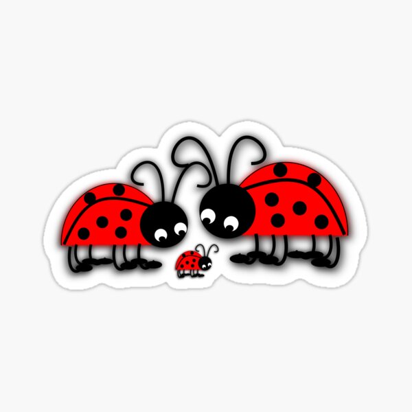 "Ladybirds" Sticker for Sale by CharlyB | Redbubble