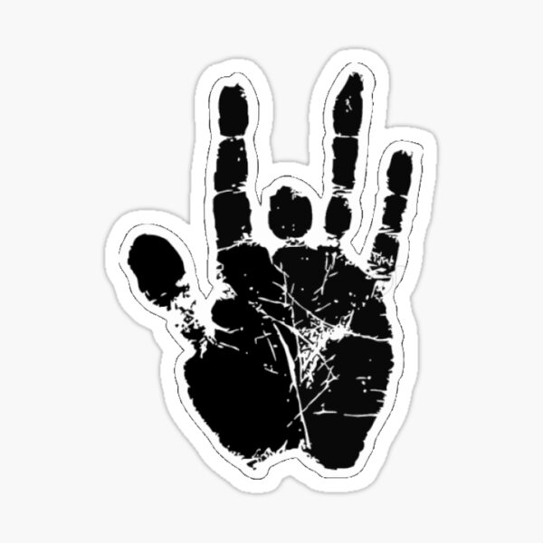 Jerry Garcia Hand Stickers | Redbubble
