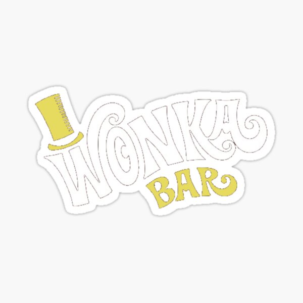 "Wonka Golden Chocolate Bar" Sticker for Sale by zee09111 | Redbubble