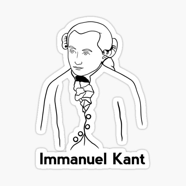 "Immanuel Kant Sticker" Sticker for Sale by SozioNiko | Redbubble
