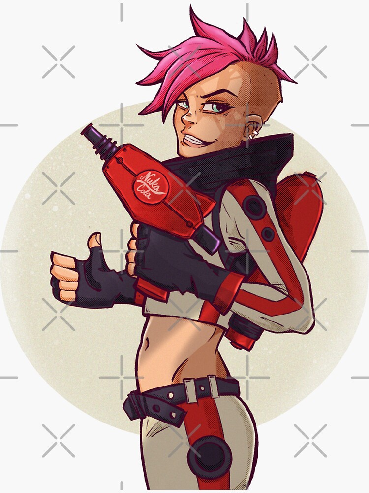 "Nuka girl" Sticker for Sale by Eldritch-Crow | Redbubble