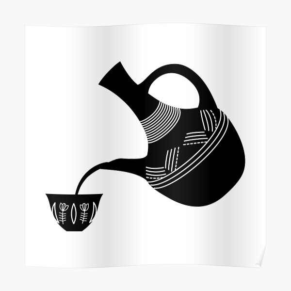"Pouring Jebena" Poster for Sale by yikunopia | Redbubble