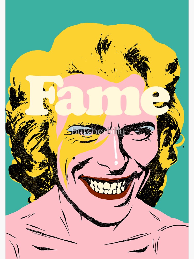 "Fame" Sticker for Sale by butcherbilly | Redbubble