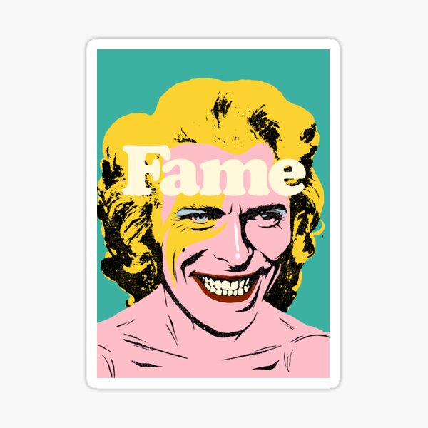 "Fame" Sticker for Sale by butcherbilly | Redbubble