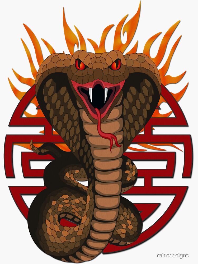 "Cobra" Sticker by rainsdesigns | Redbubble