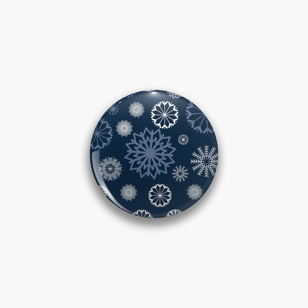 "Snowflakes winter Snowflakes winter" Pin for Sale by bill3DD | Redbubble