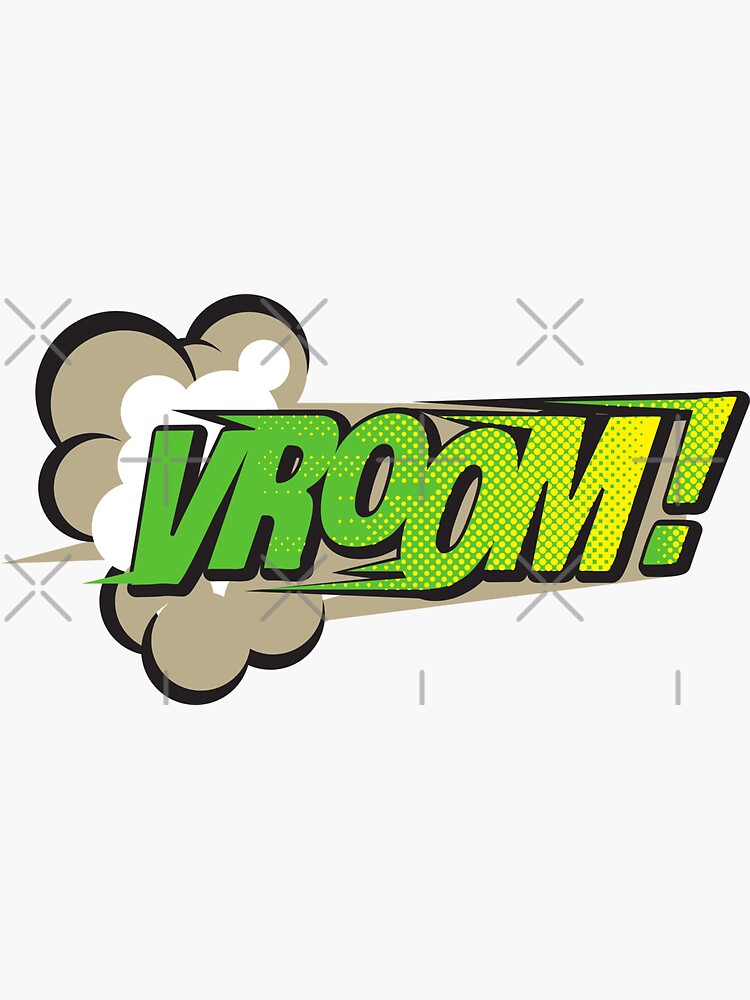 "joyride comix vroom" Sticker for Sale by Sanskrati | Redbubble